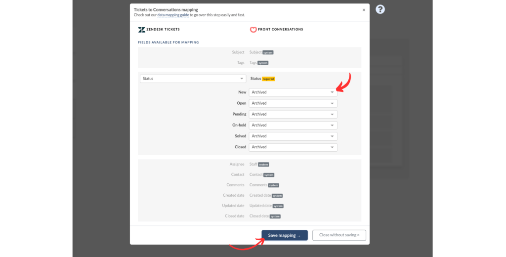 Front Data Migration Checklist | HDM