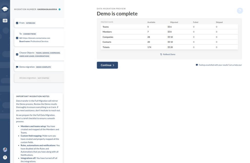 Getting Started with ConnectWise Data Migration